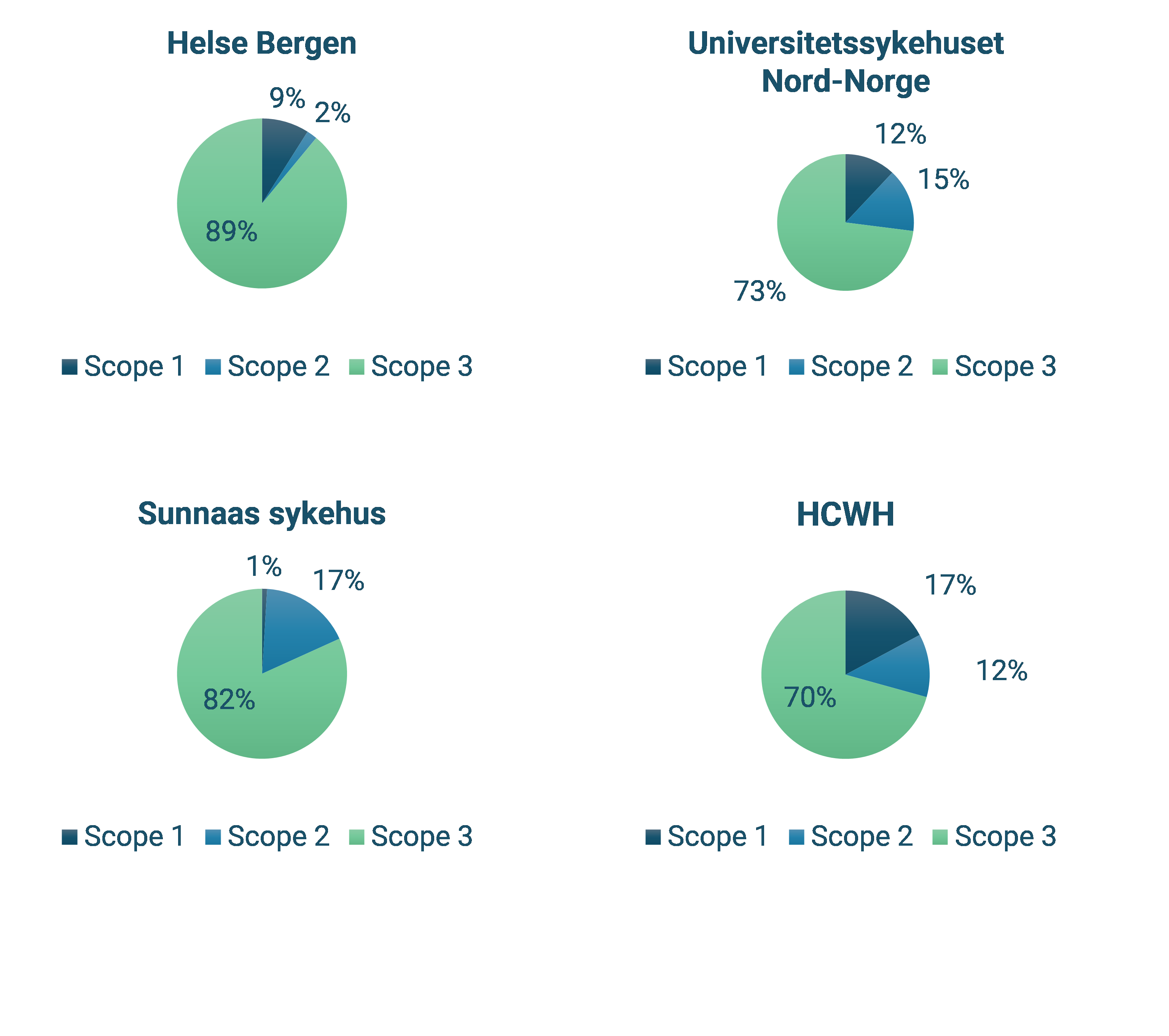 Størrelsesfordeling mellom Scope-kategorier - Helsedirektoratet